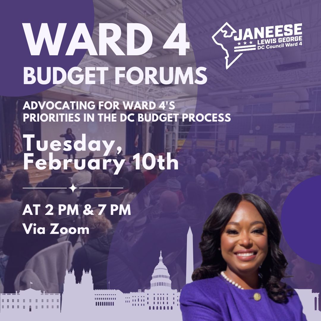 Ward 4 Dispatch: Budget Forum, DC Service Corps, and a Weekend of Snow ...
